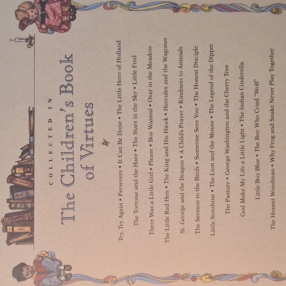 Other | The Childrens Book Of Virtues Excellent Book For Children ...